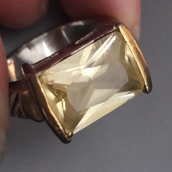 Jewelry | Vintage Ring With Pale Yellow Stone | Poshmark